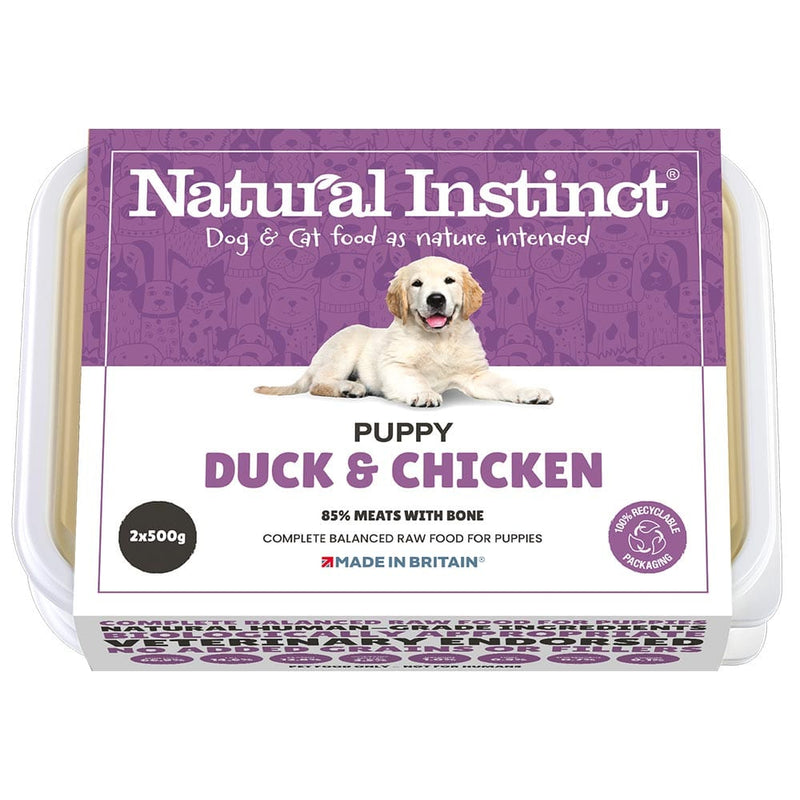 Raw Duck & Chicken Puppy Food | Natural Instinct
