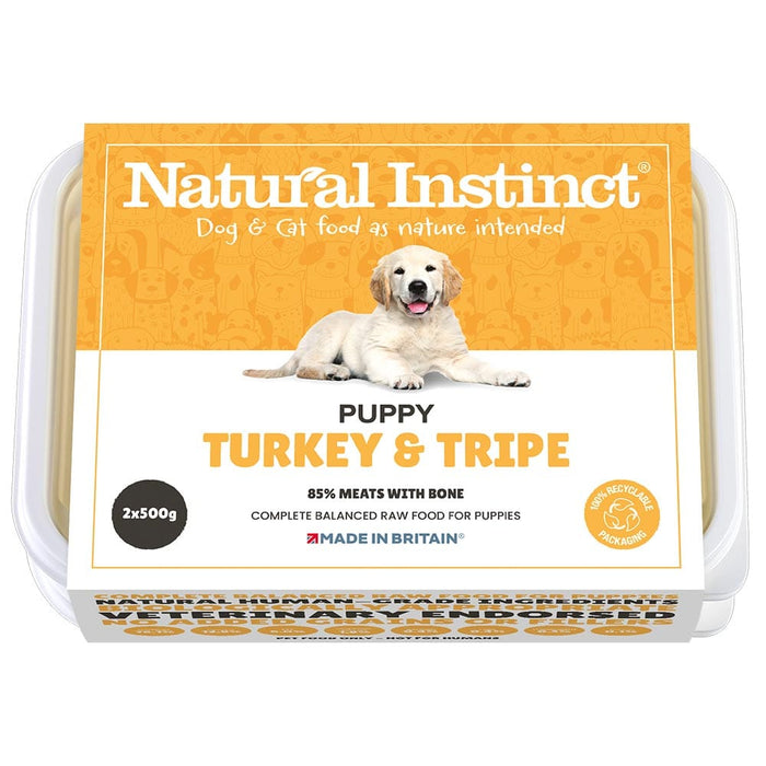 Turkey & Tripe Raw Puppy Food | Natural Instinct
