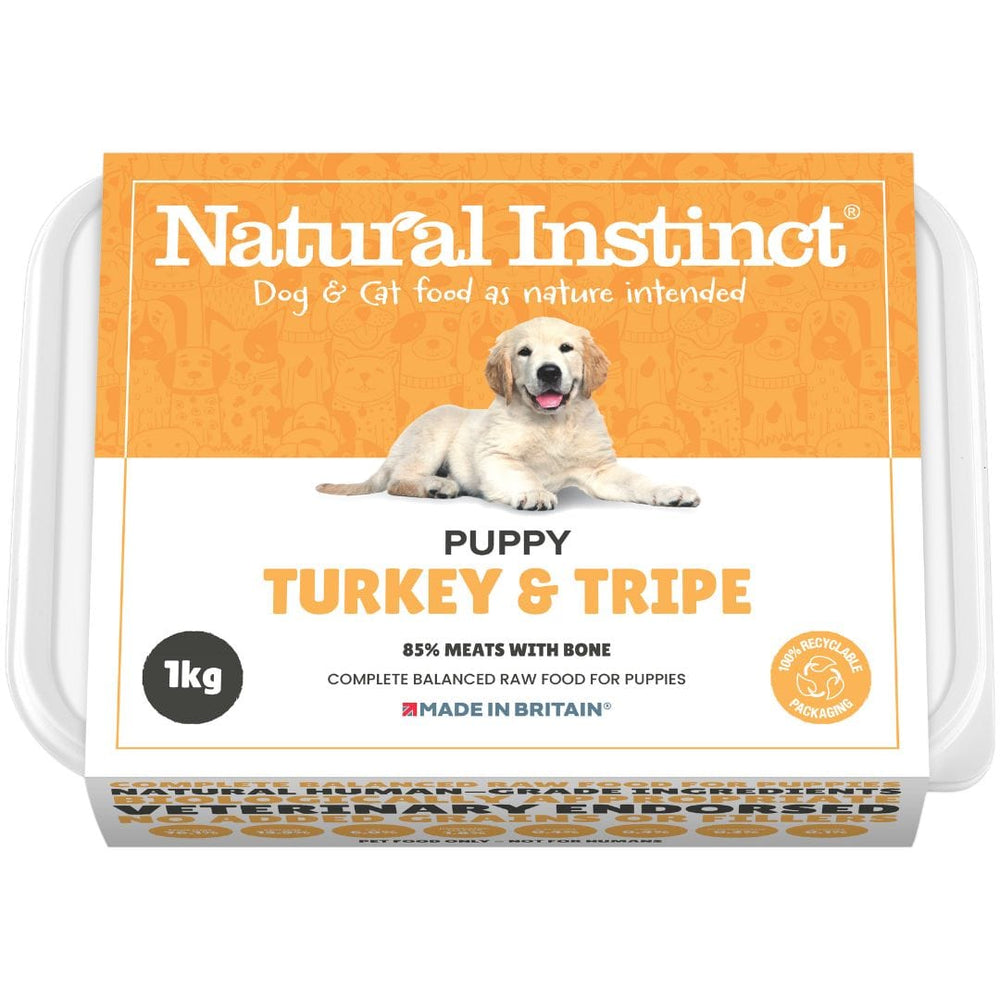Turkey & Tripe Raw Puppy Food | Natural Instinct