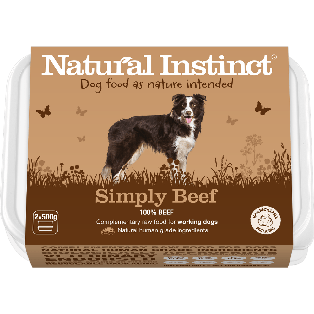 Simply Beef Working Dog Food | Natural Instinct